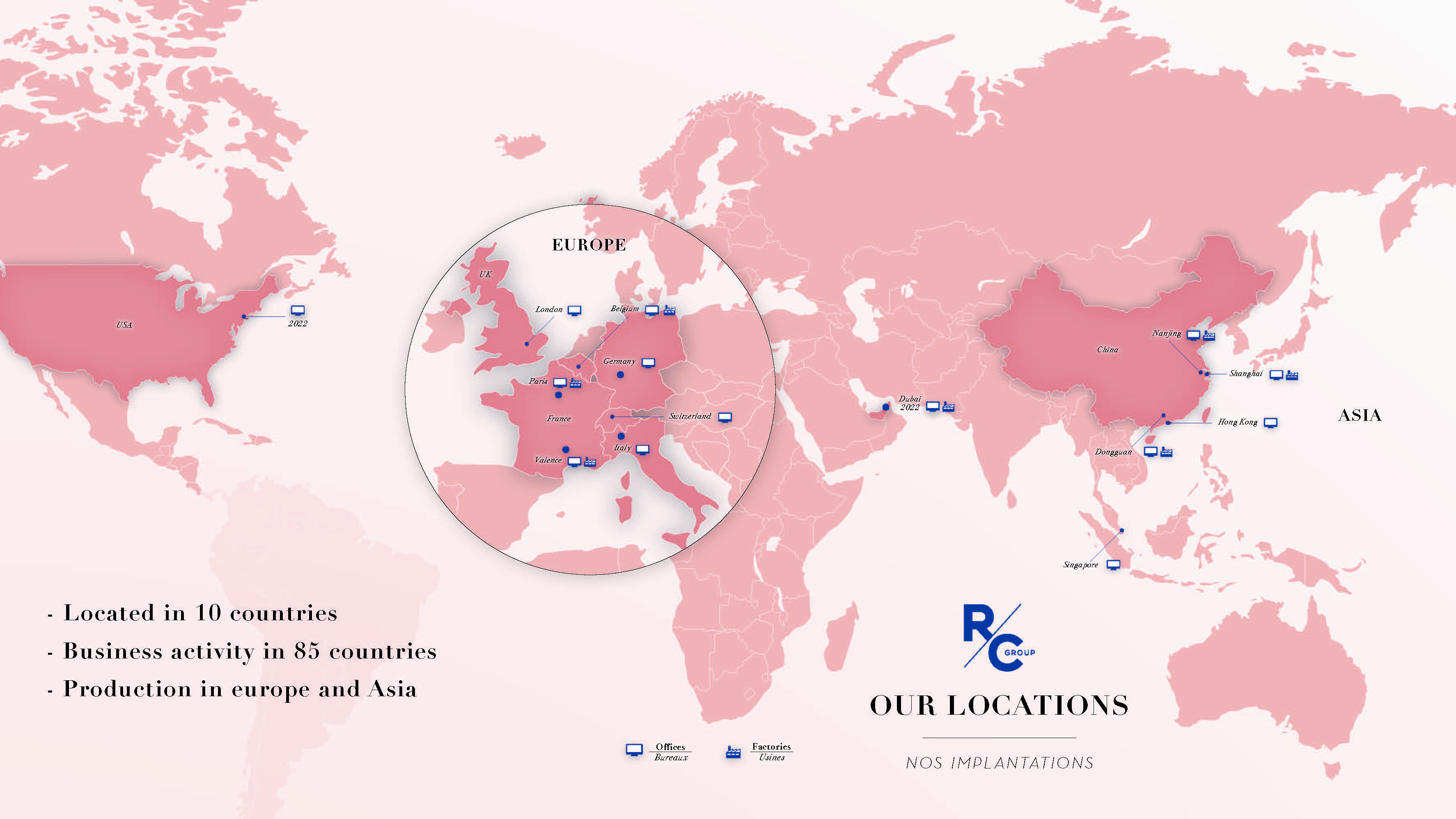 RC Group à l'international | RC Group